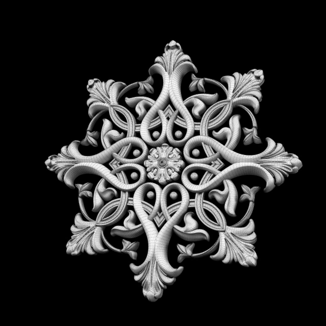 3D classic style carving model - TurboSquid 1557219