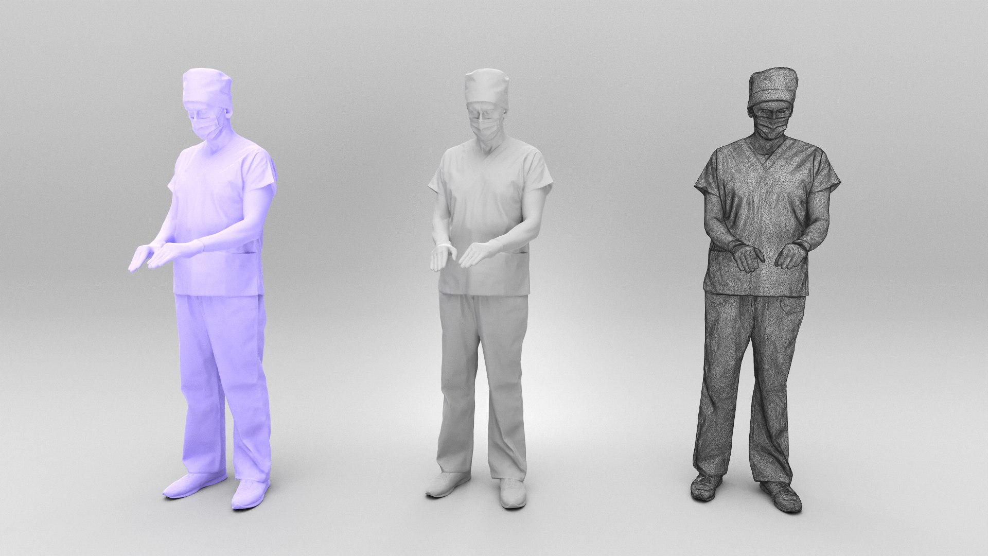 Medical operation team bundle 27 3D model - TurboSquid 2105155