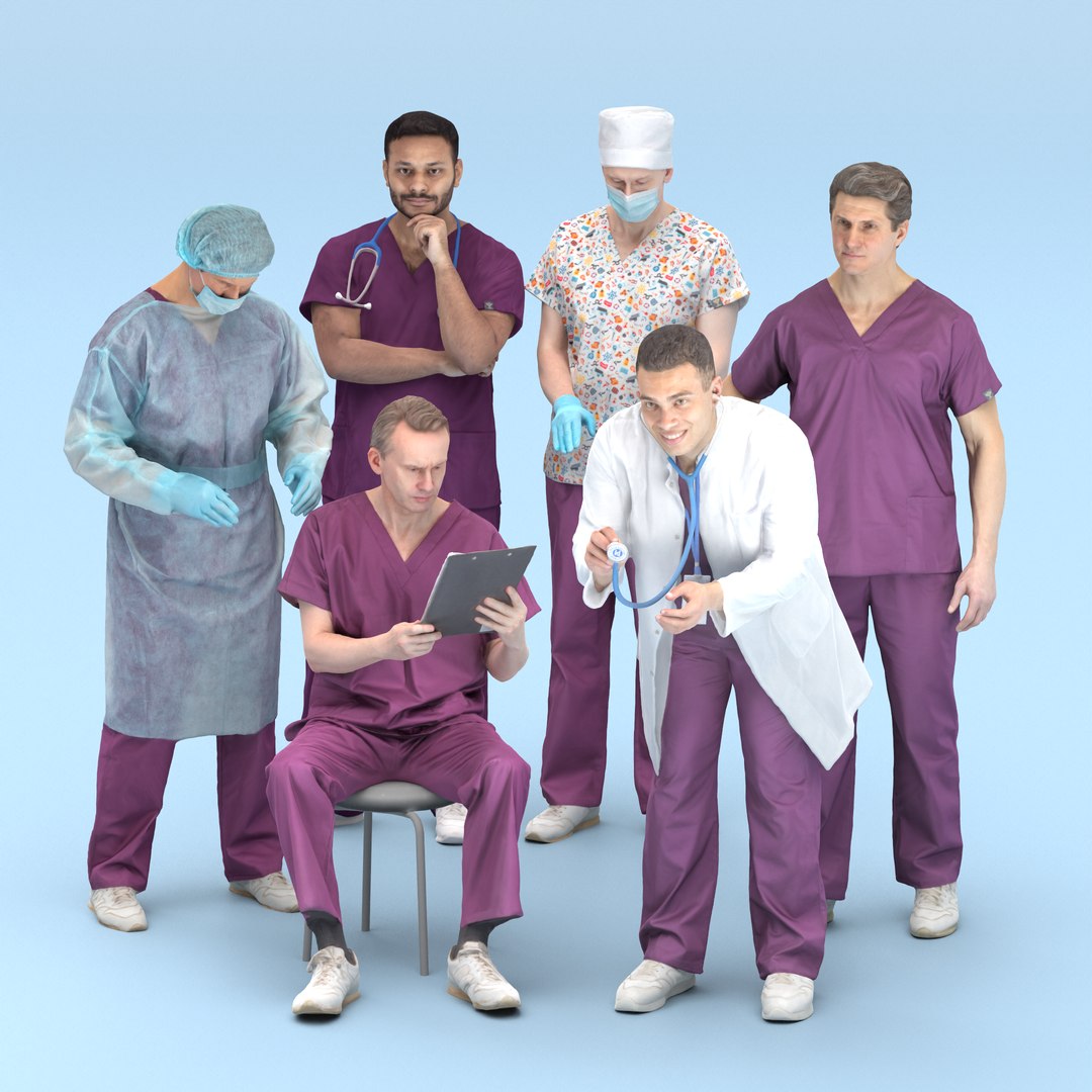 Medical Operation Team Bundle 27 3D Model - TurboSquid 2105155