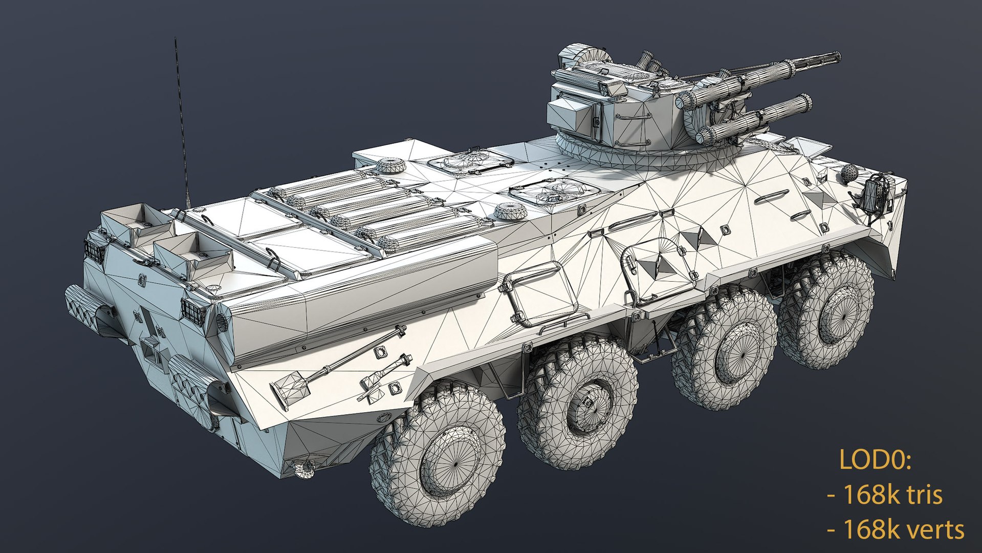 3D BTR-3 Ukrainian APC Game Ready - TurboSquid 2034891