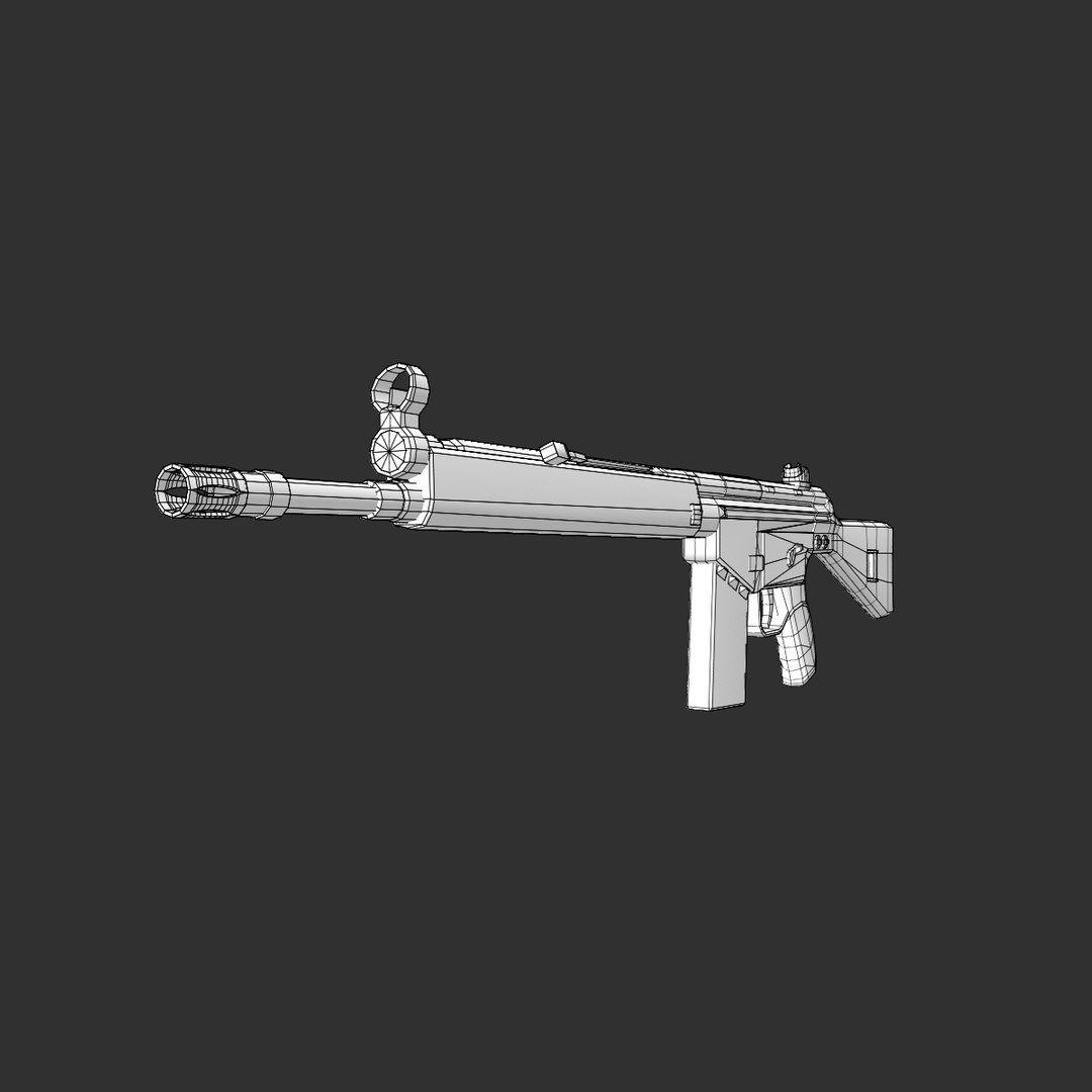G3 G3a3 Assault 3D Model - TurboSquid 1169628