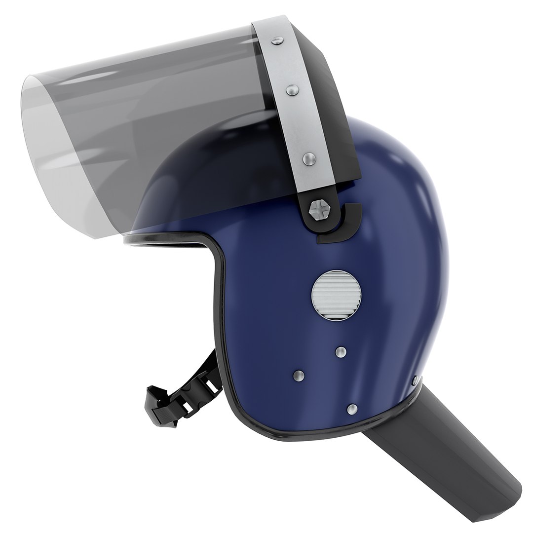 Police Riot Helmet Glass 3D - TurboSquid 1293008