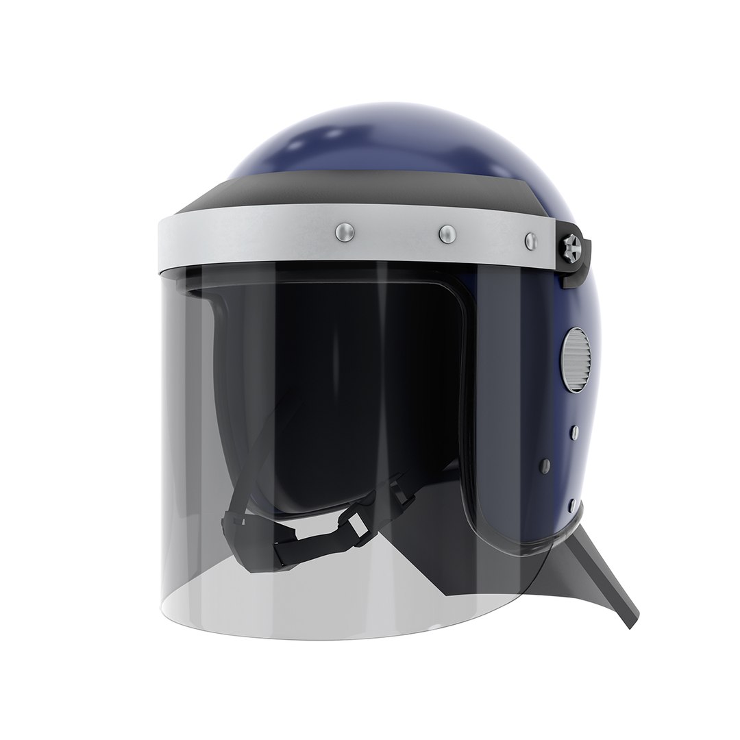 Police Riot Helmet Glass 3D - TurboSquid 1293008