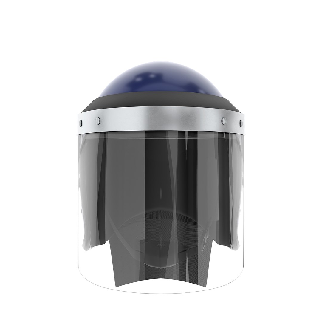 Police Riot Helmet Glass 3D - TurboSquid 1293008