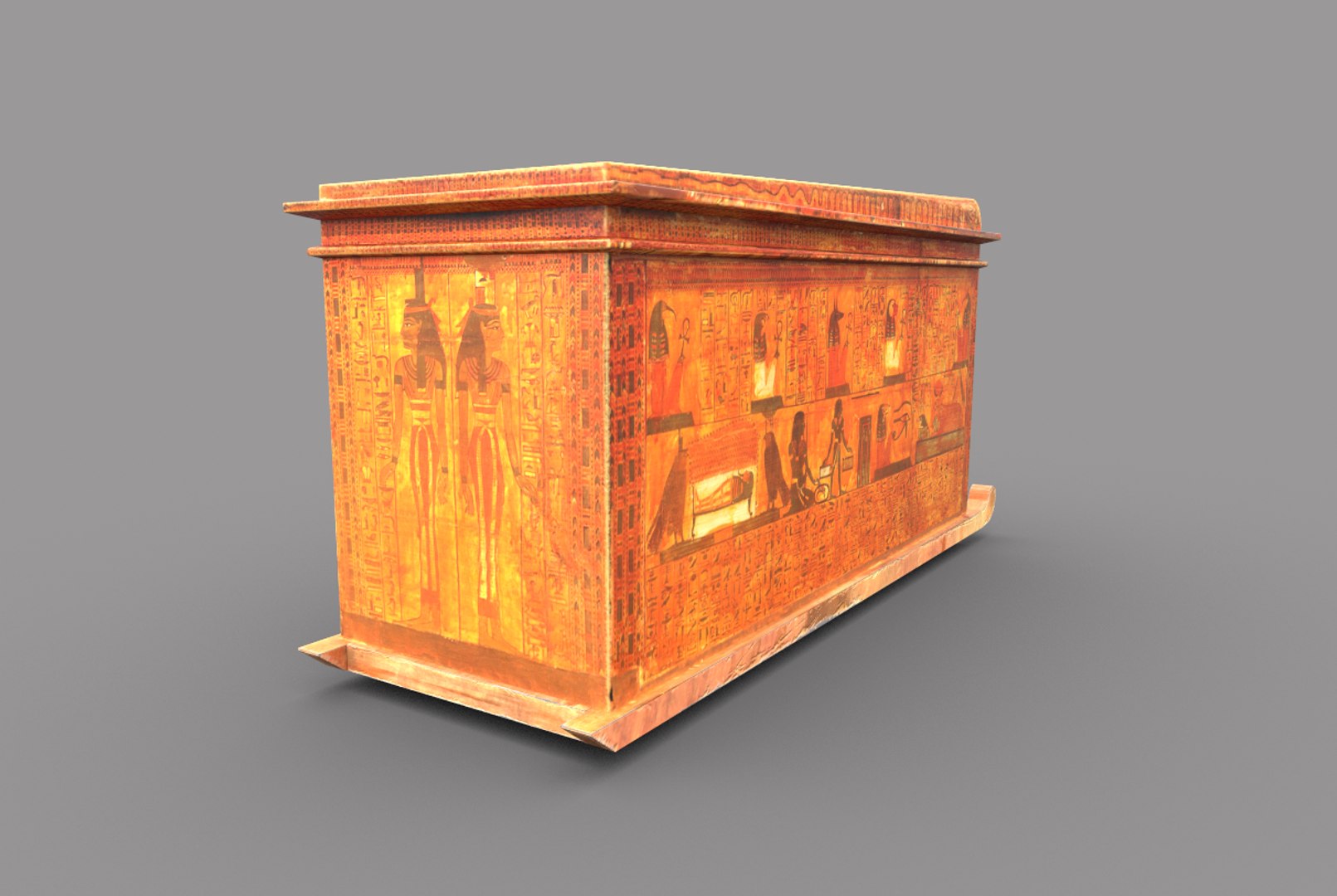 Egyptic Sarcophagus 3D Model - TurboSquid 1691608
