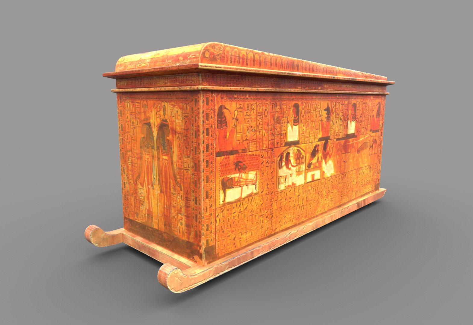 Egyptic Sarcophagus 3D Model - TurboSquid 1691608