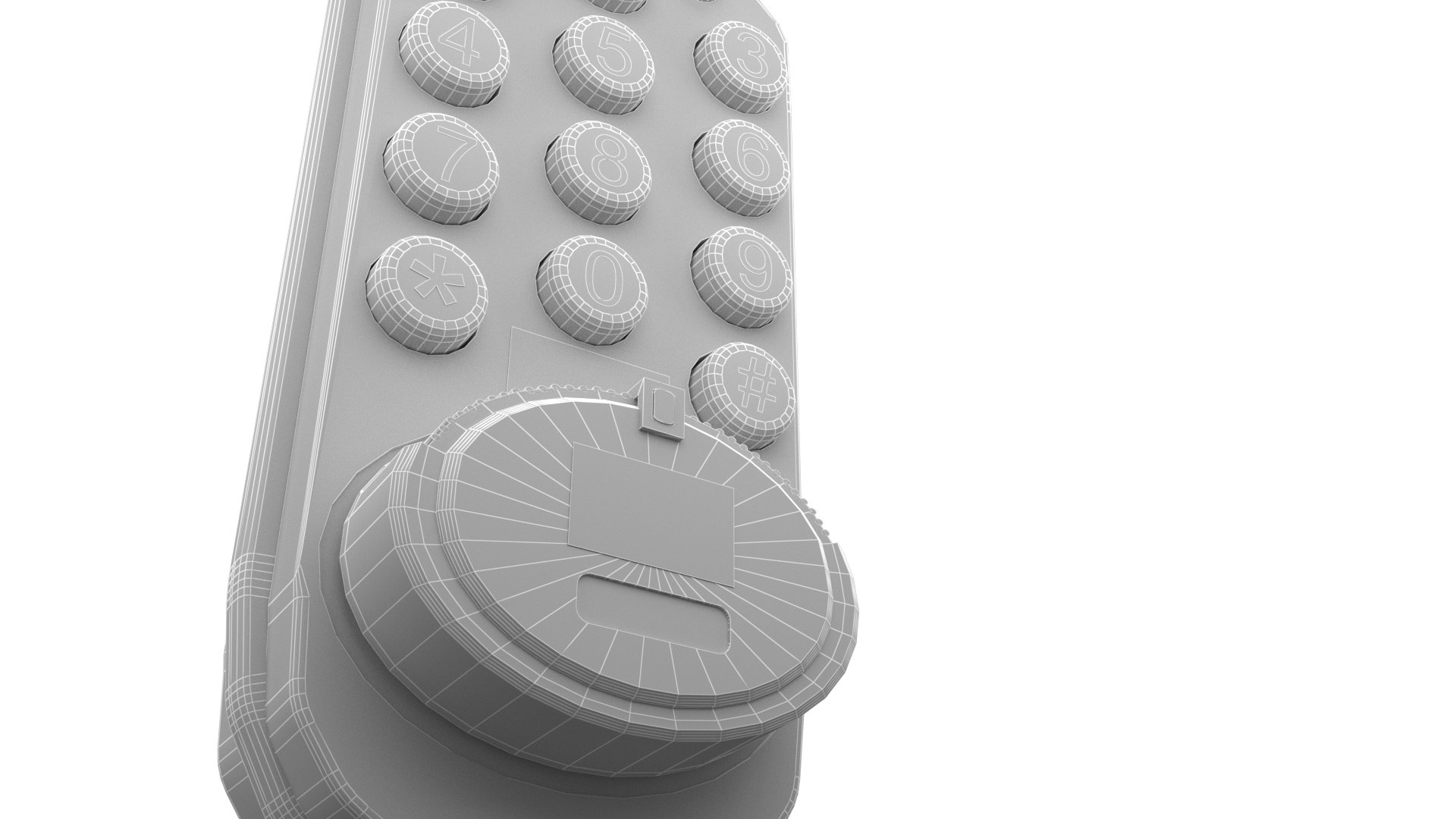 Padlock combination lock model - TurboSquid 1546922