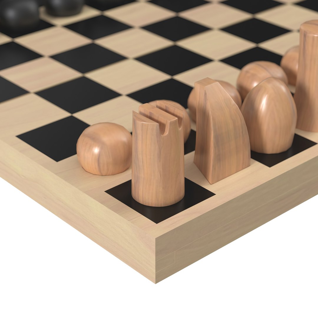 MoMA Panisa Chess Set PBR Model - TurboSquid 2209399