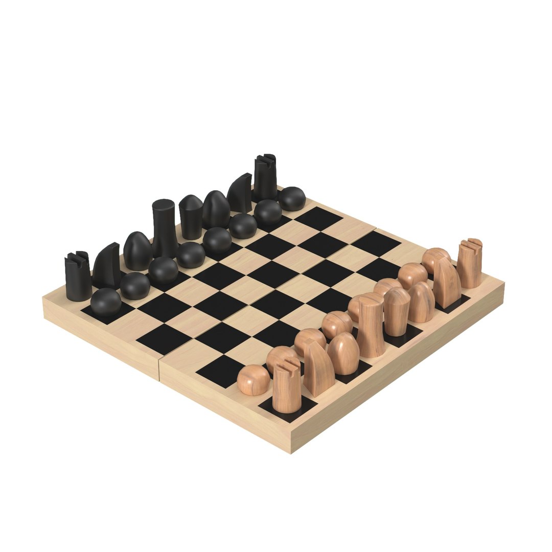 MoMA Panisa Chess Set PBR Model - TurboSquid 2209399