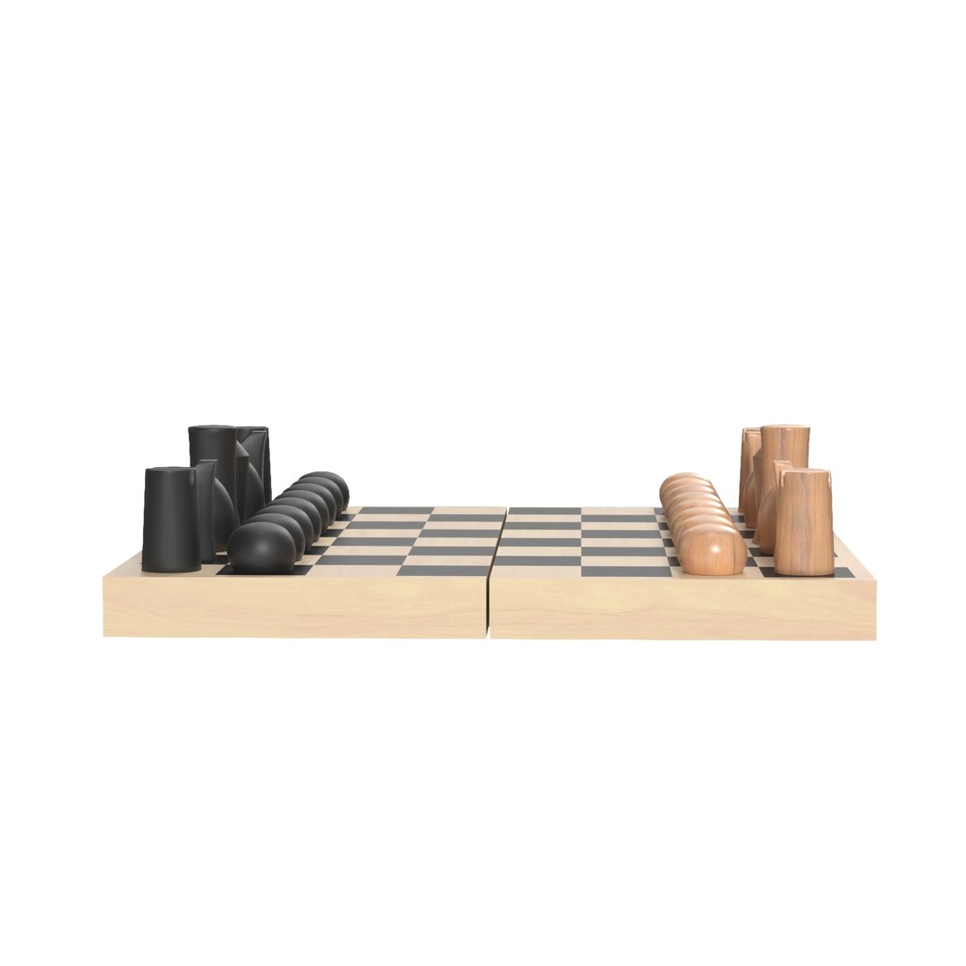 MoMA Panisa Chess Set PBR Model - TurboSquid 2209399