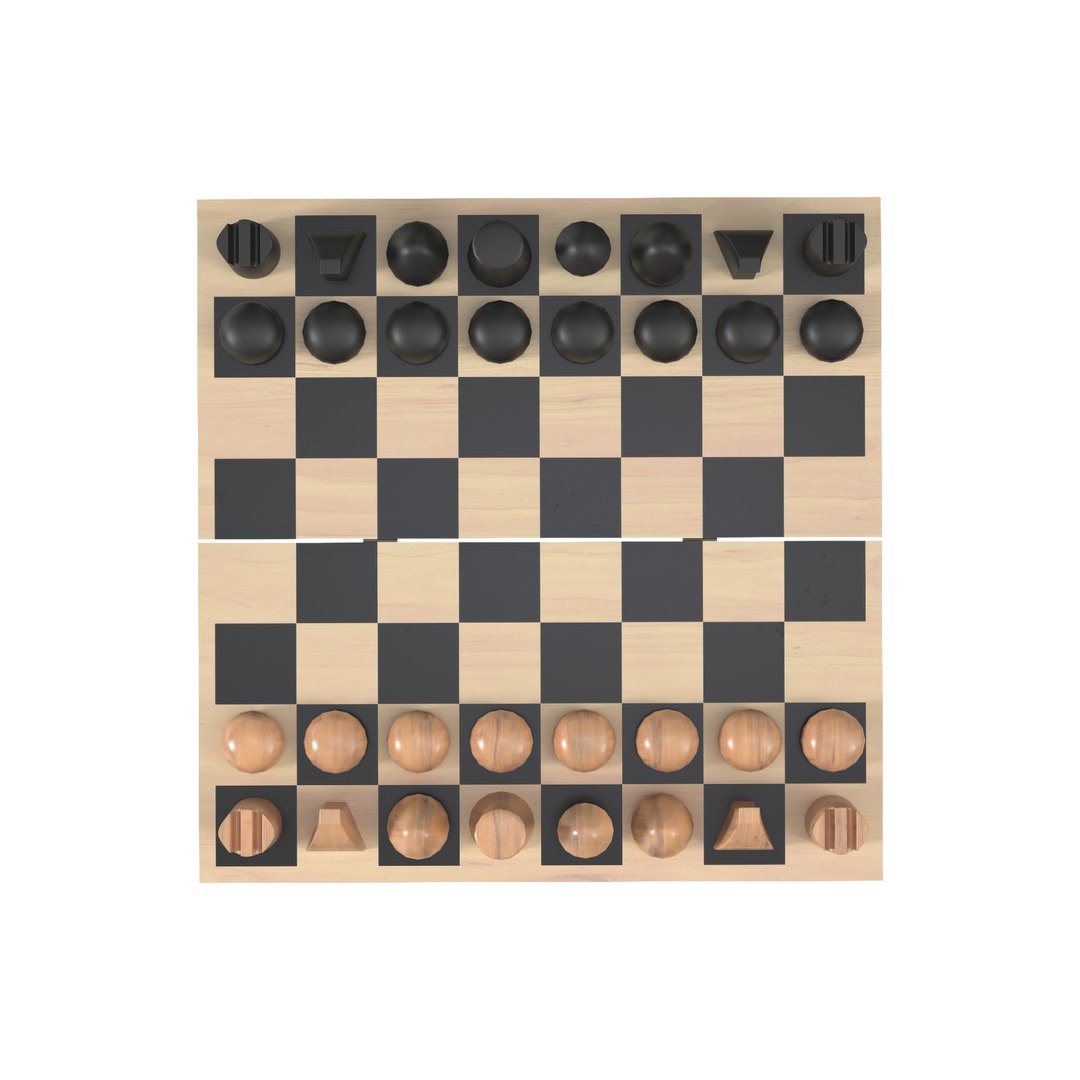 MoMA Panisa Chess Set PBR Model - TurboSquid 2209399
