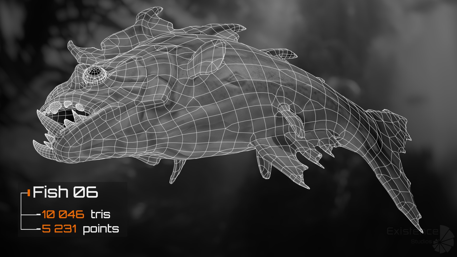 3D Fantasy Fish 06 - Aqua Life - Underwater Creature - 45 3D Model ...