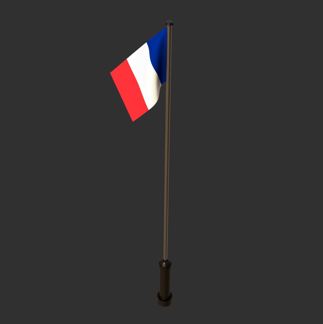 Free French Flag 3D Model - TurboSquid 2269182