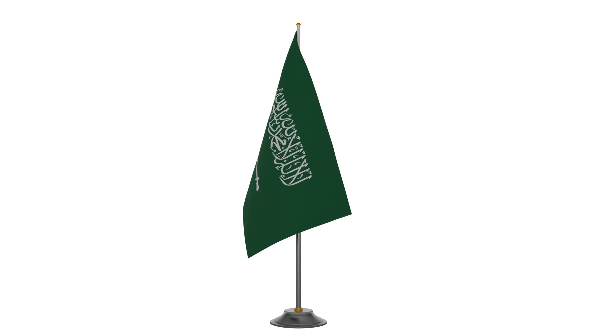 Table Flag Saudi Arabia Model - TurboSquid 2173166