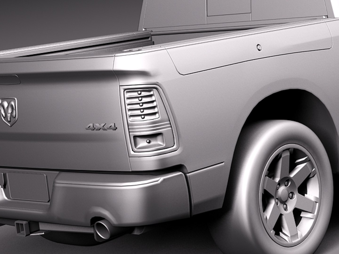 2012 2013 dodge pickup 3d model