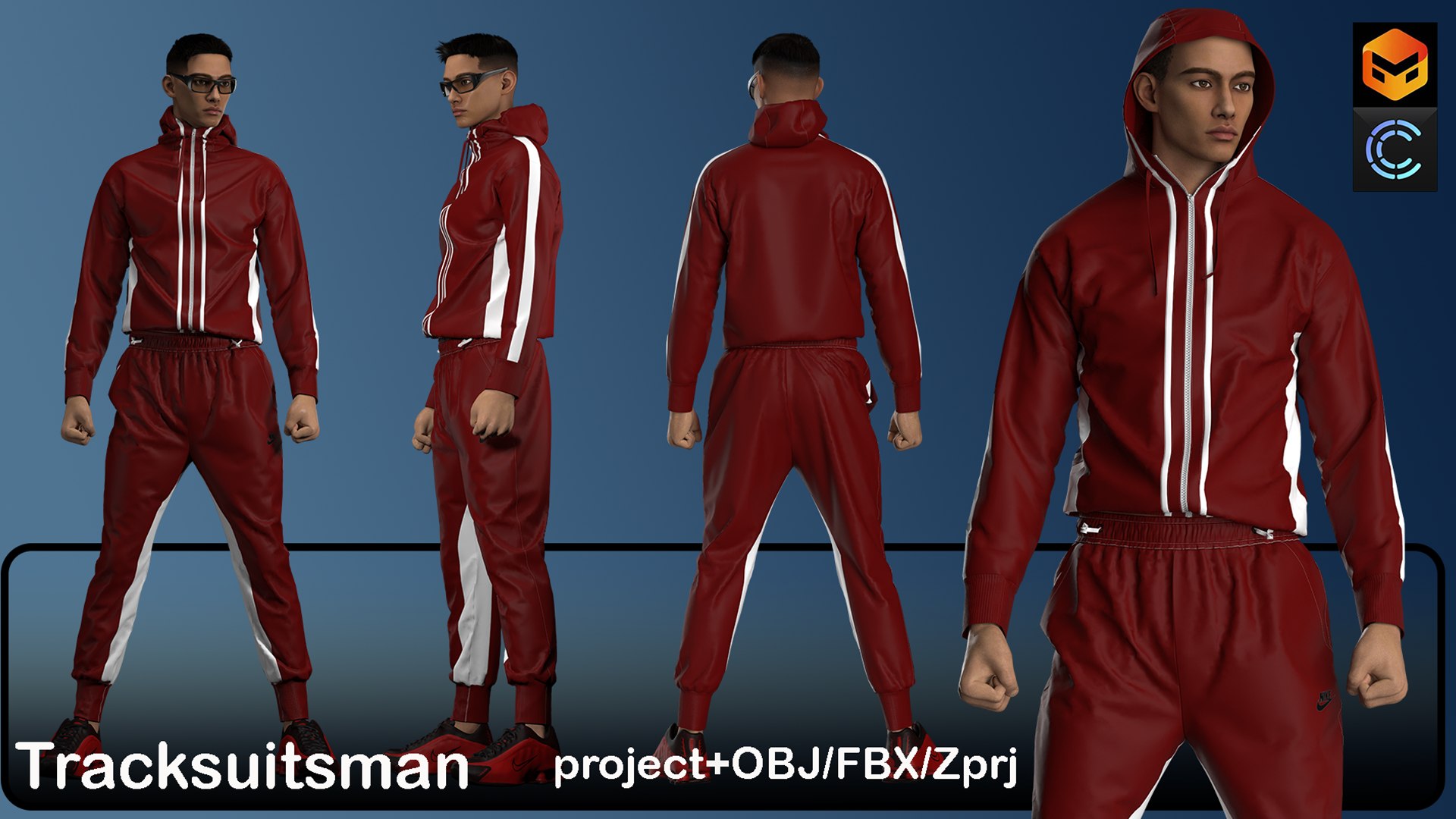 Tracksuits Man 3D - TurboSquid 2348574