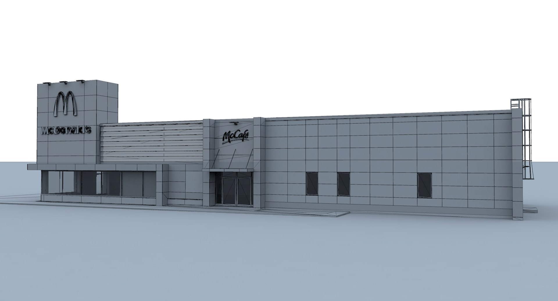 3D Mcdonald S Drive - TurboSquid 1161256