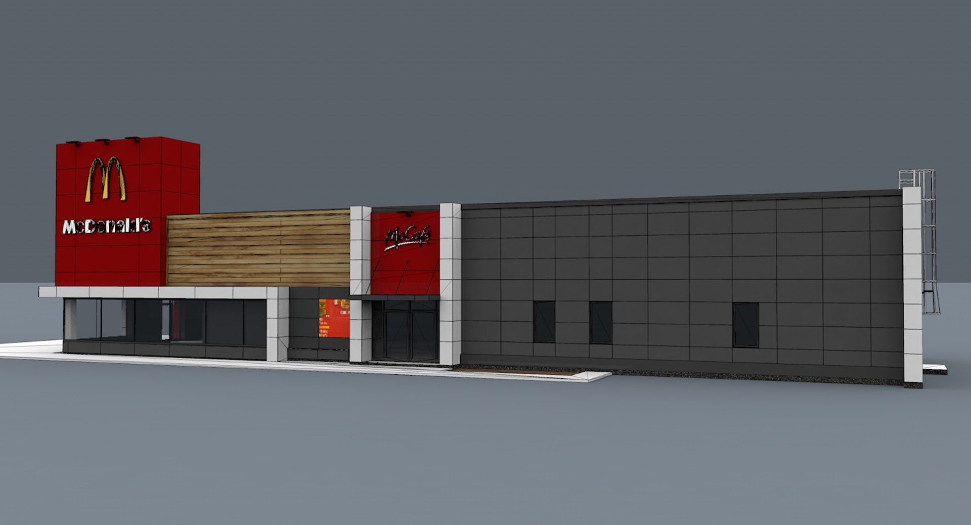 3D Mcdonald S Drive - TurboSquid 1161256