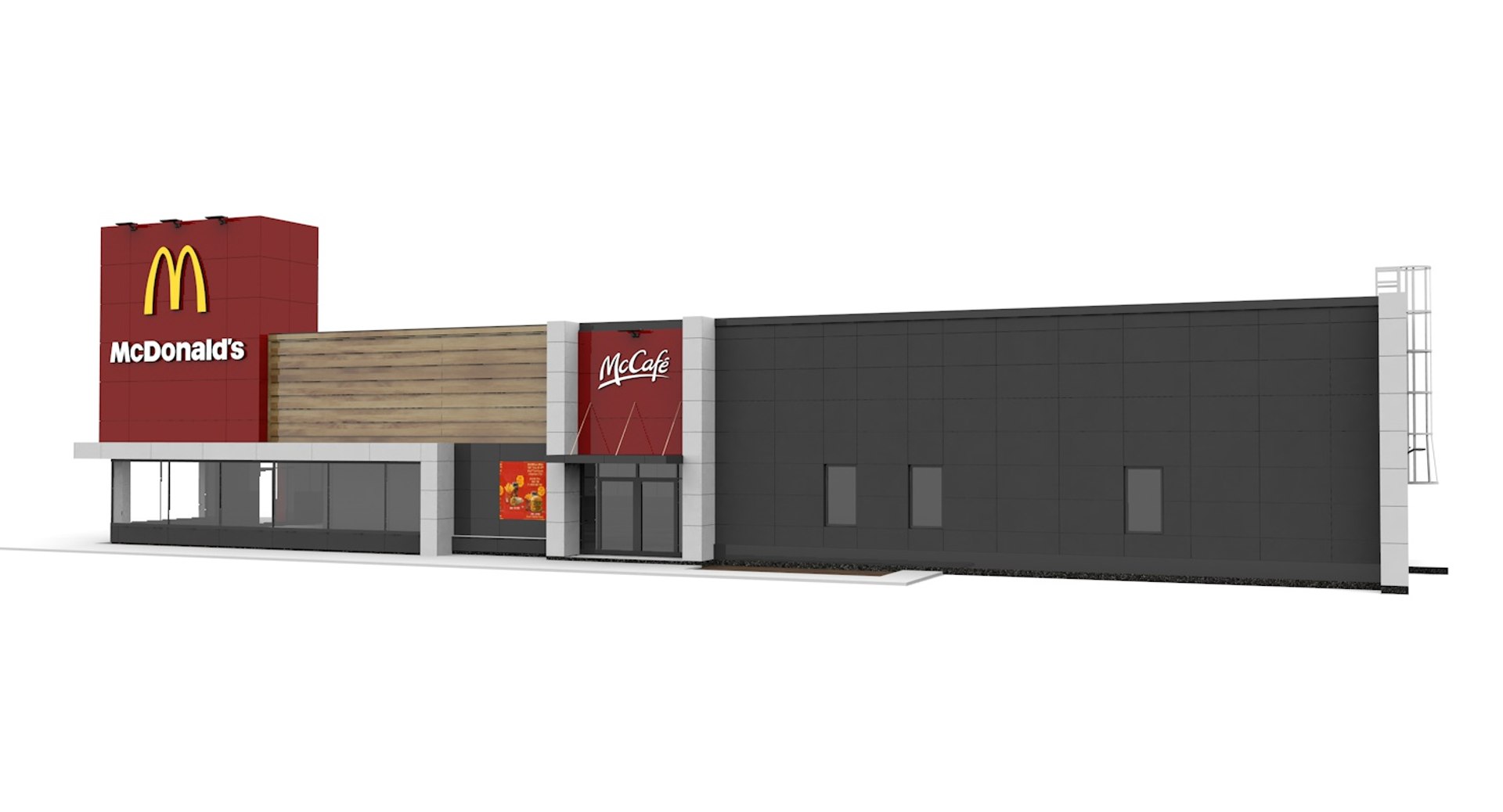 3D Mcdonald S Drive - TurboSquid 1161256