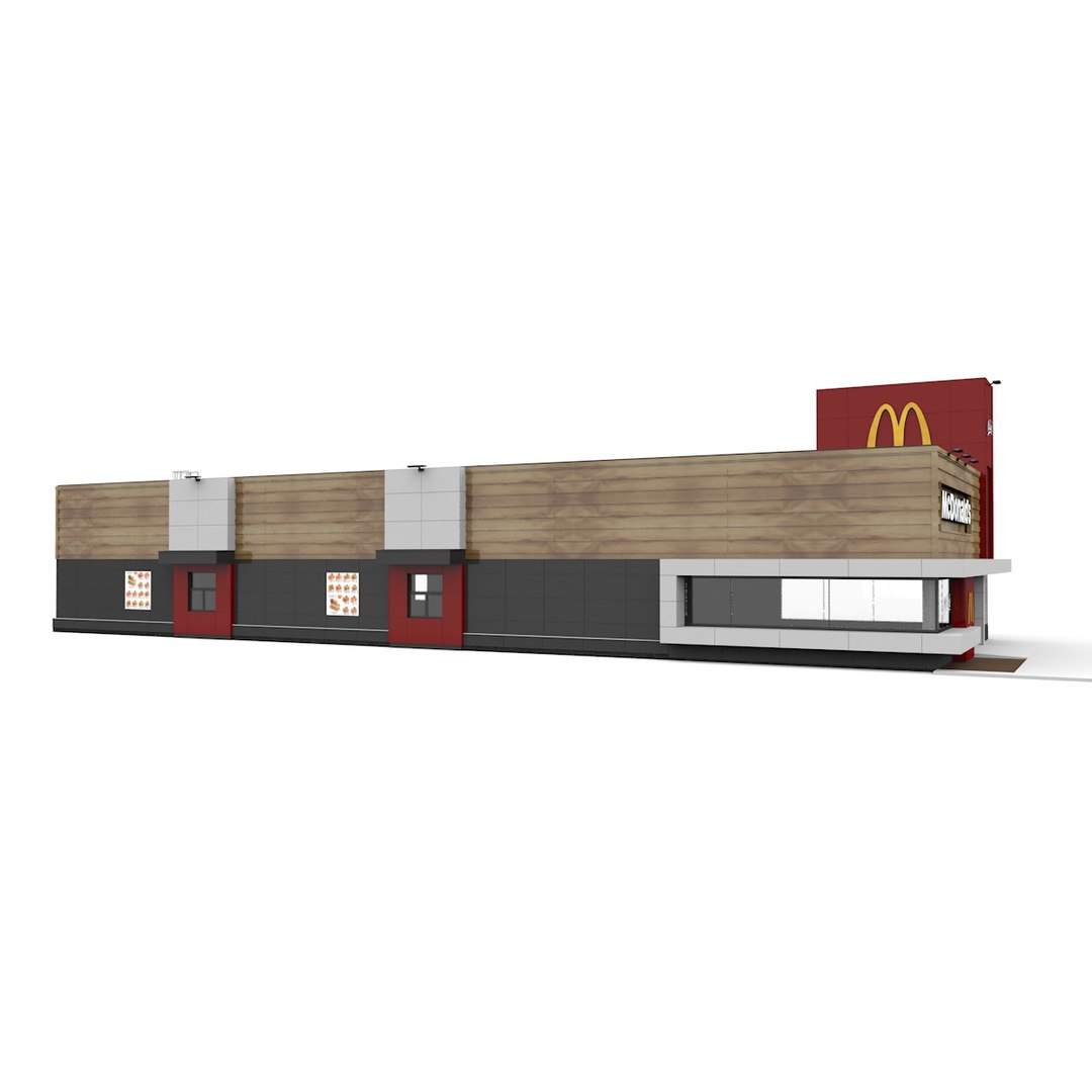 3D Mcdonald S Drive - TurboSquid 1161256