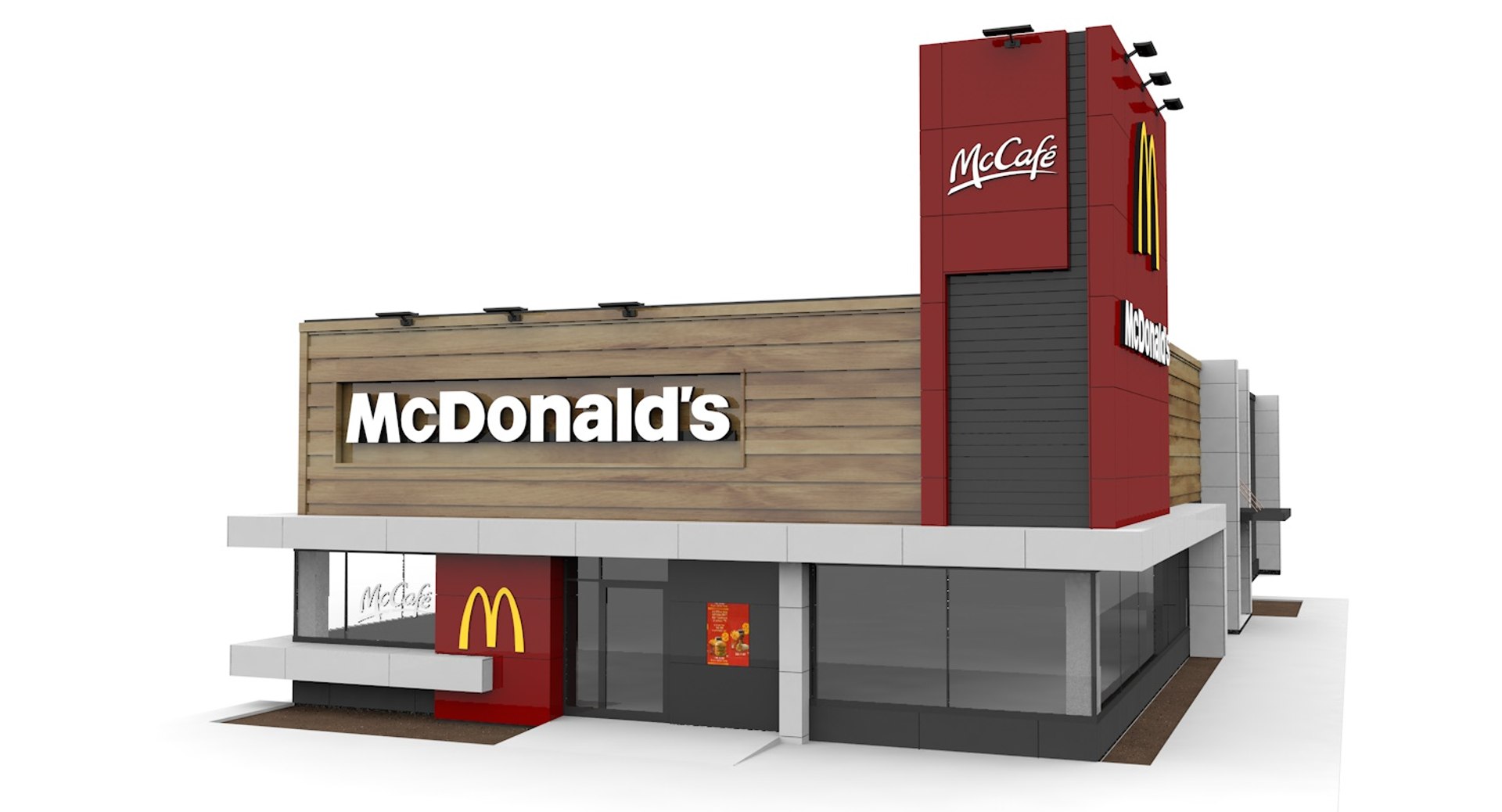 3D Mcdonald S Drive - TurboSquid 1161256