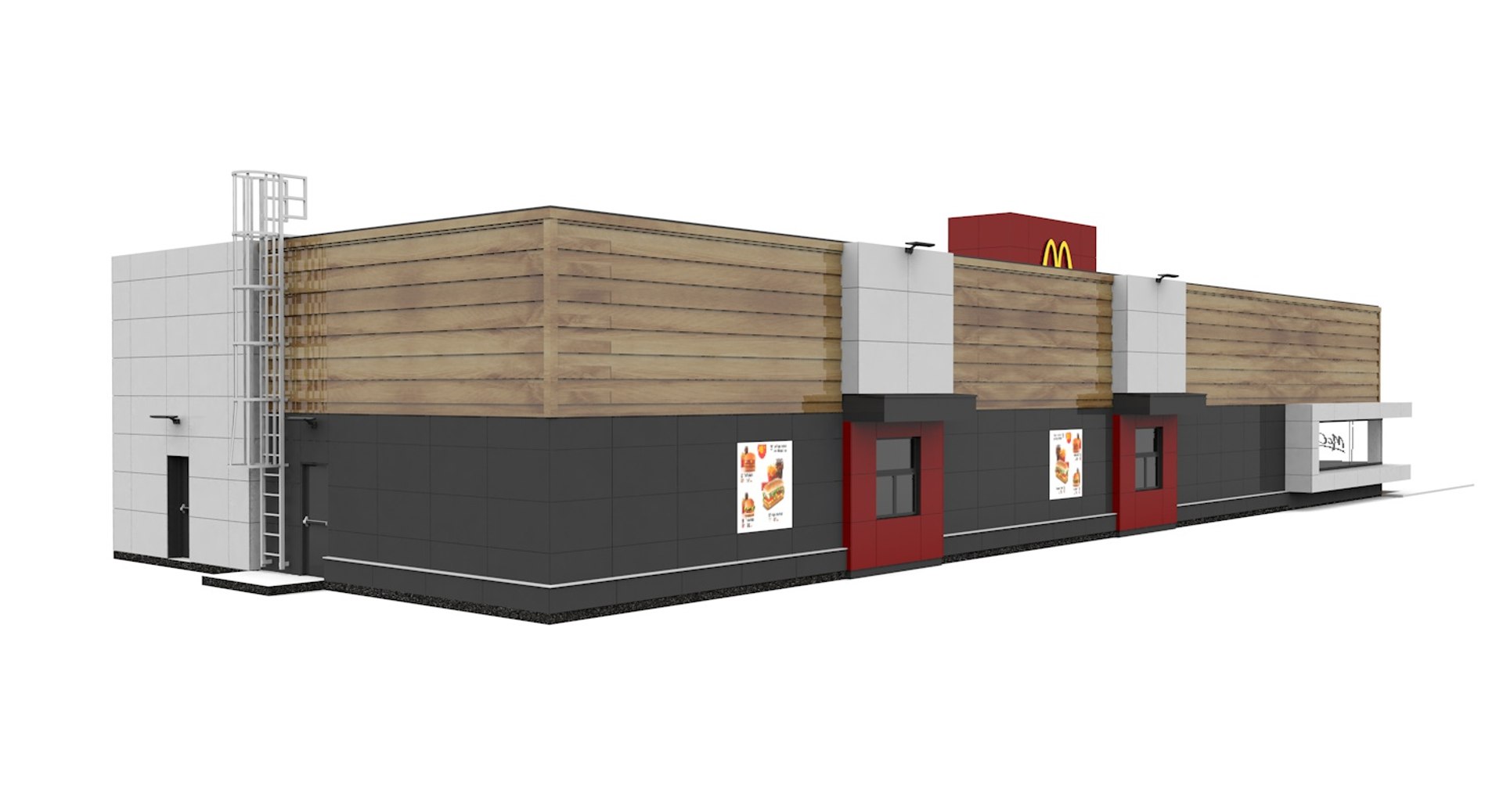 3D Mcdonald S Drive - TurboSquid 1161256