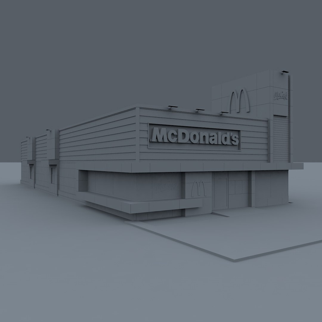 3D mcdonald s drive - TurboSquid 1161256