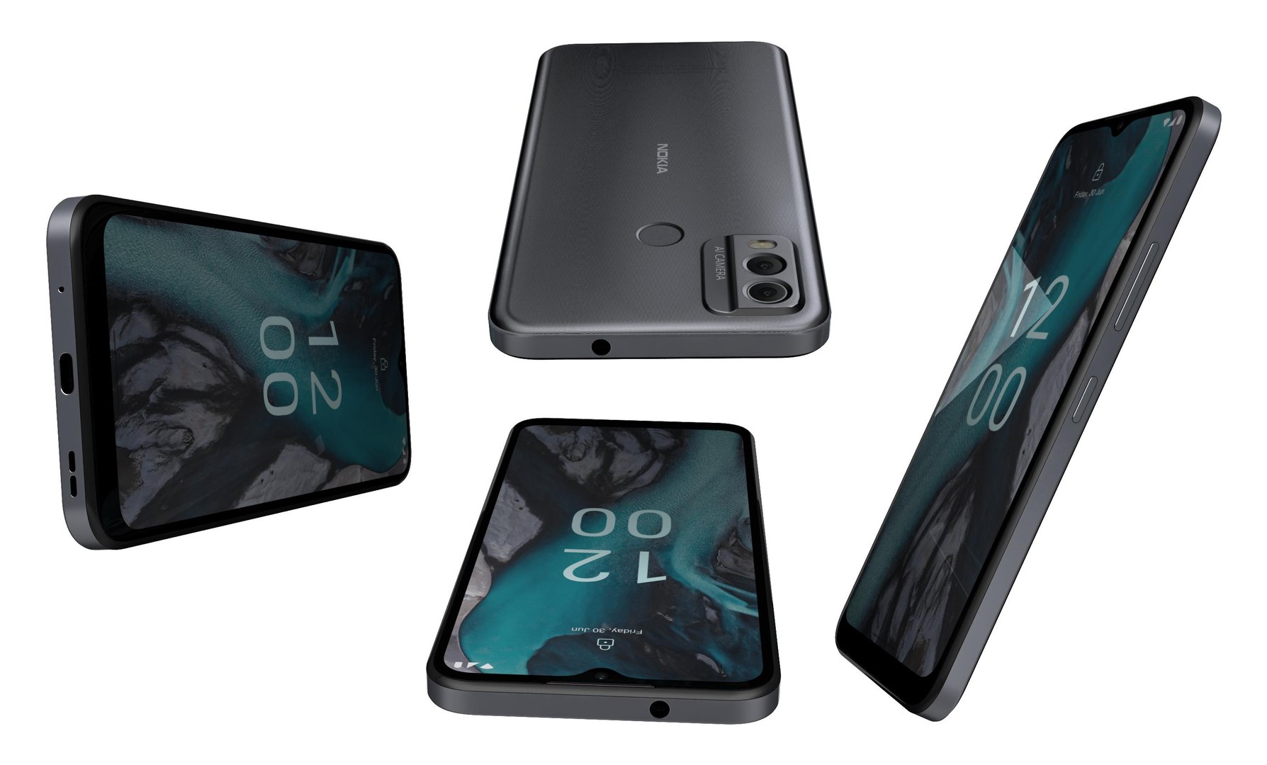 3D Nokia C22 Black - TurboSquid 2070656