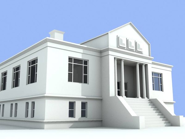 old library 3d model