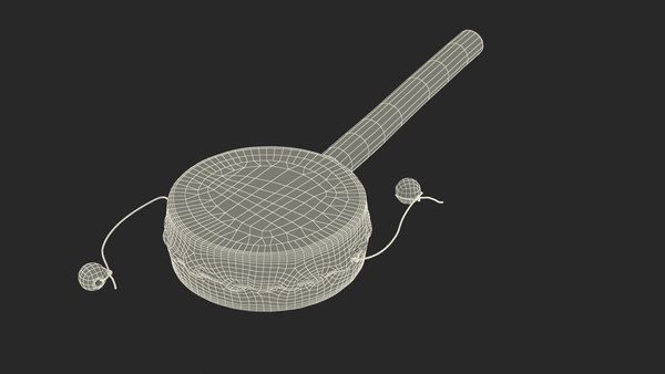 3D vintage rattle drum folk - TurboSquid 1682097