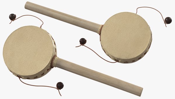 3D vintage rattle drum folk - TurboSquid 1682097