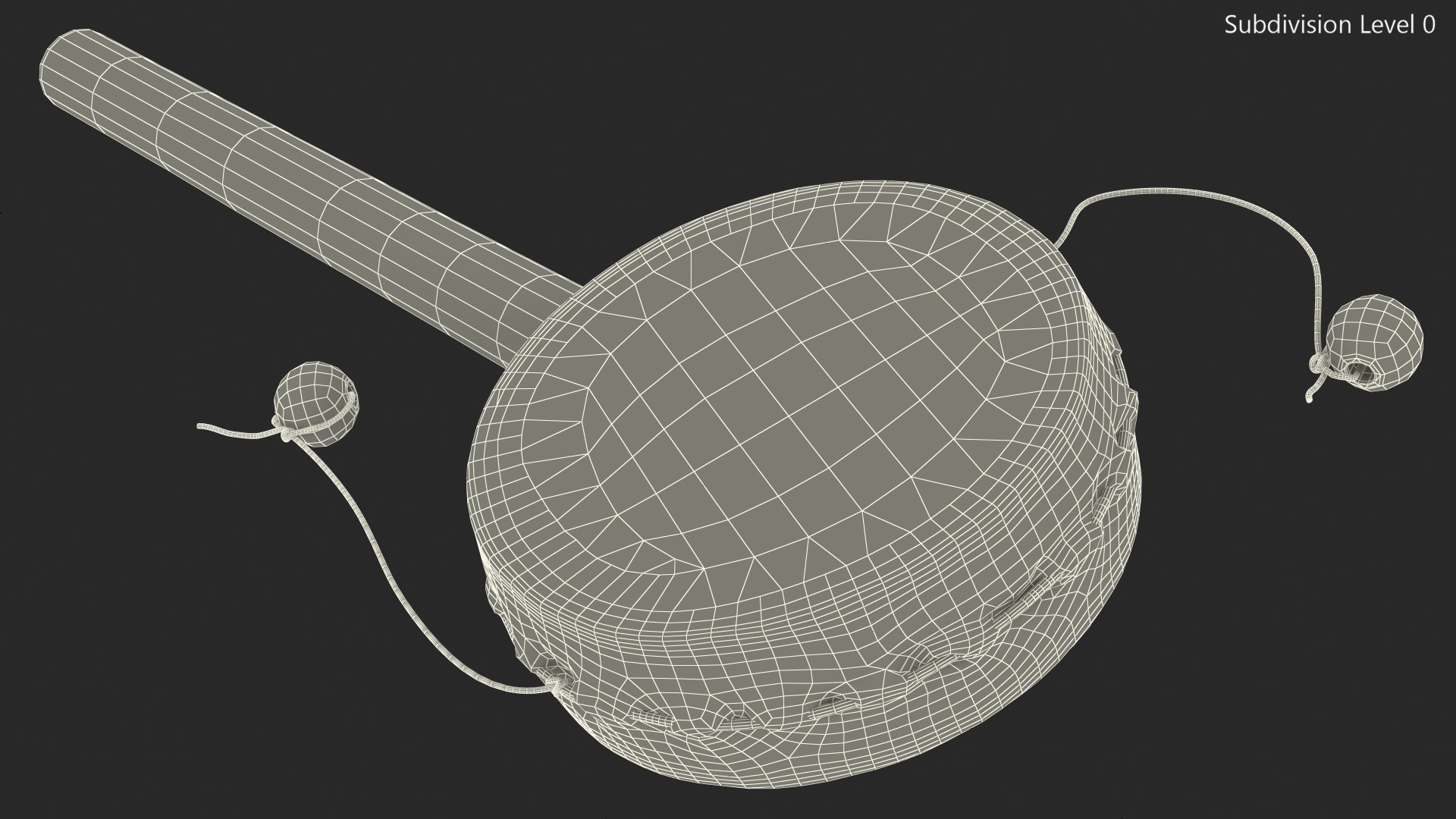 3D Vintage Rattle Drum Folk - TurboSquid 1682097