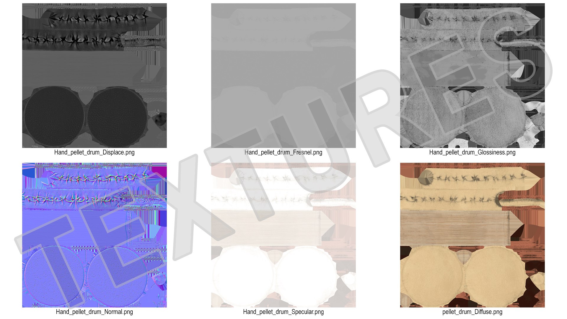 3D Vintage Rattle Drum Folk - TurboSquid 1682097