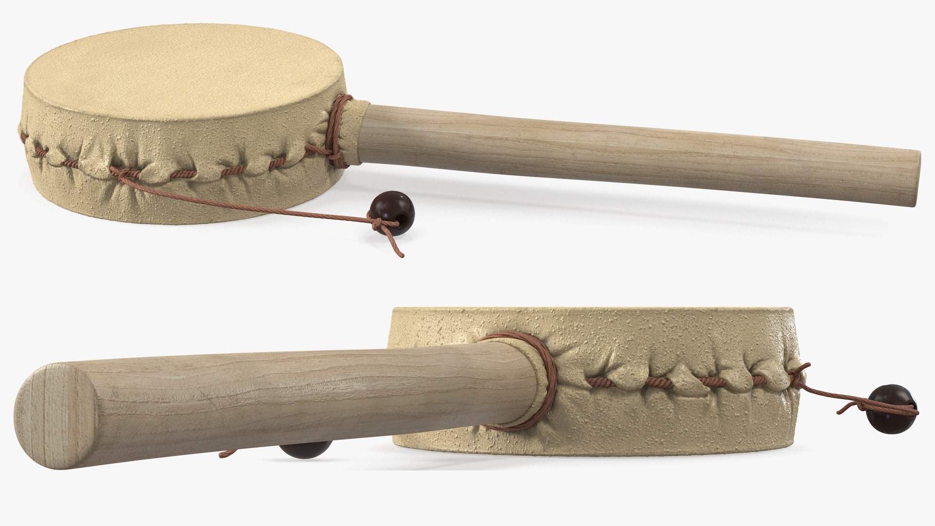 3D Vintage Rattle Drum Folk - TurboSquid 1682097