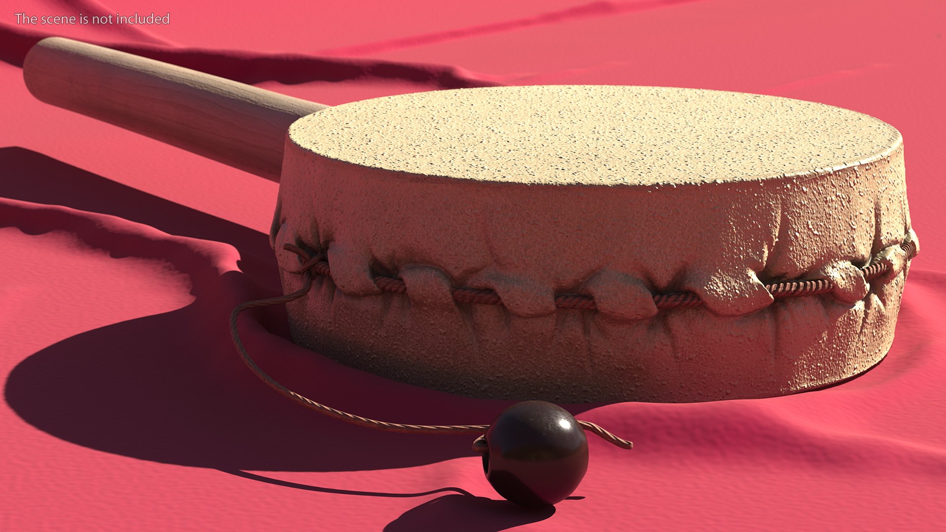 3D Vintage Rattle Drum Folk - TurboSquid 1682097