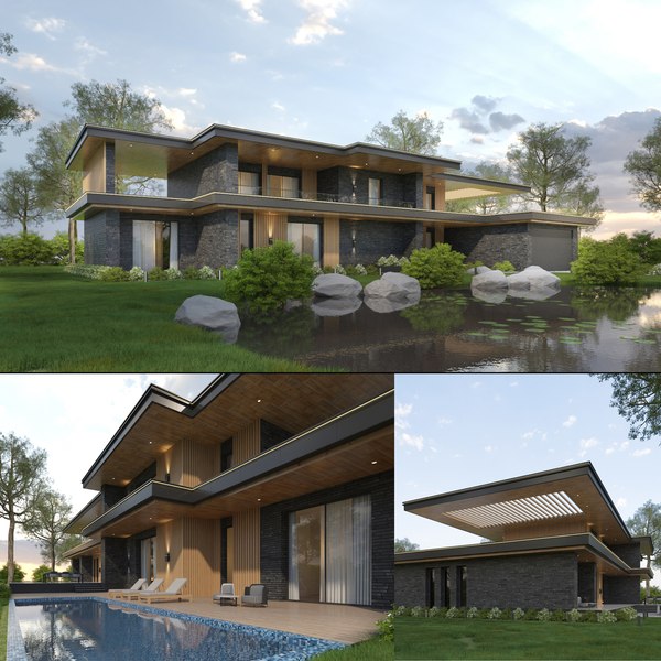 Villa 3D Models for Download | TurboSquid