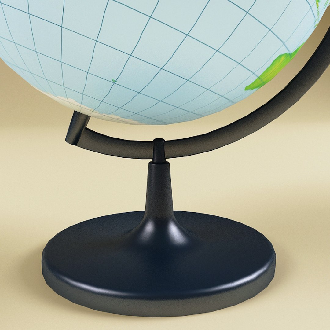 3d Model Of Globe Modelled Function