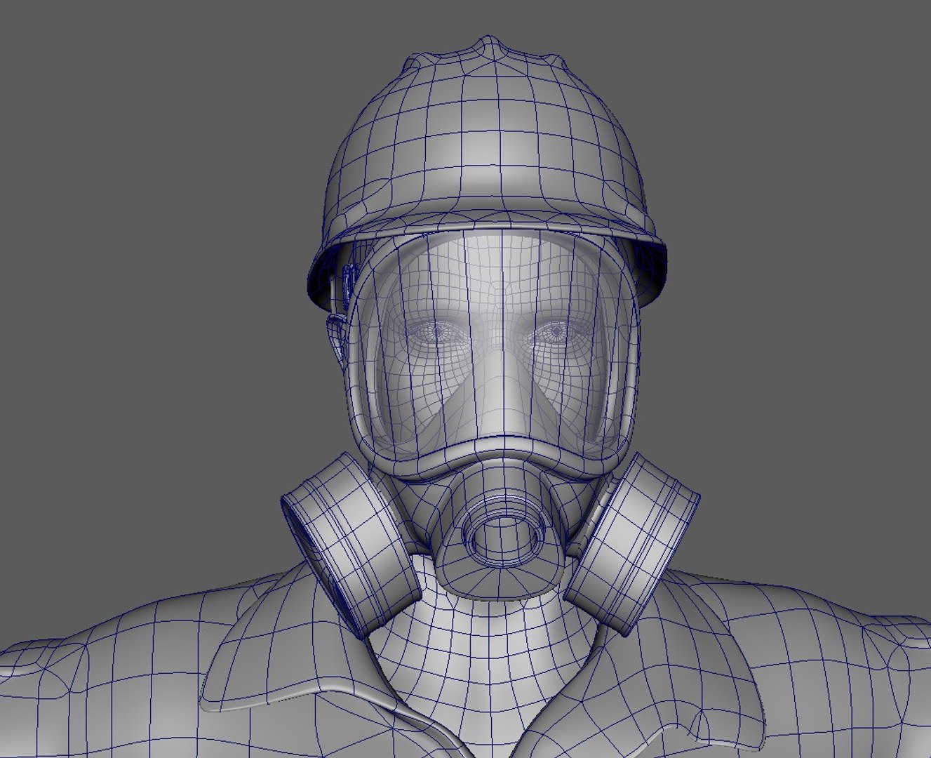 Gas Mask Worker Character Rigged Animated 3D Model - TurboSquid 2060397