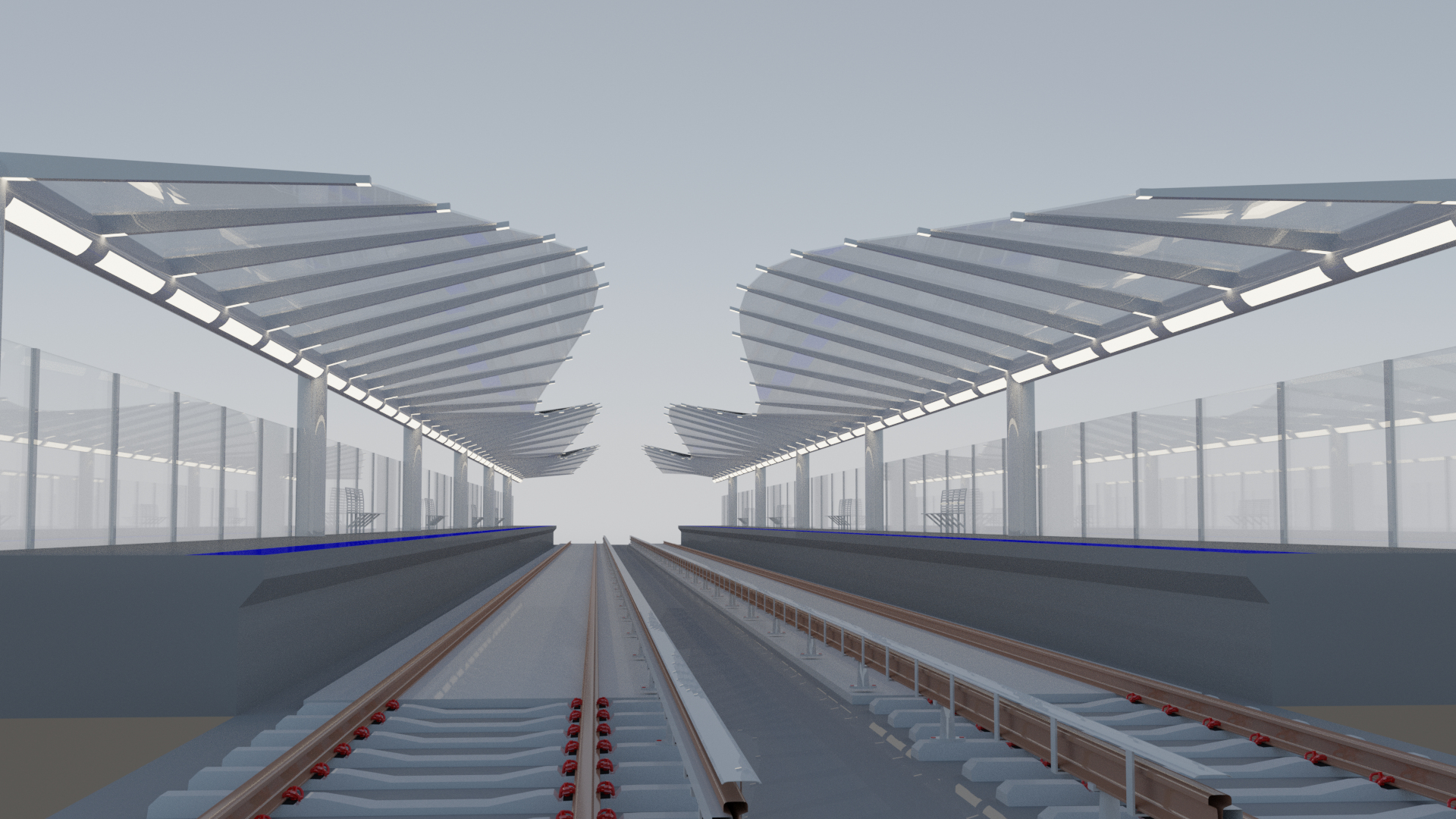 3D Railway station concept model - TurboSquid 1806700