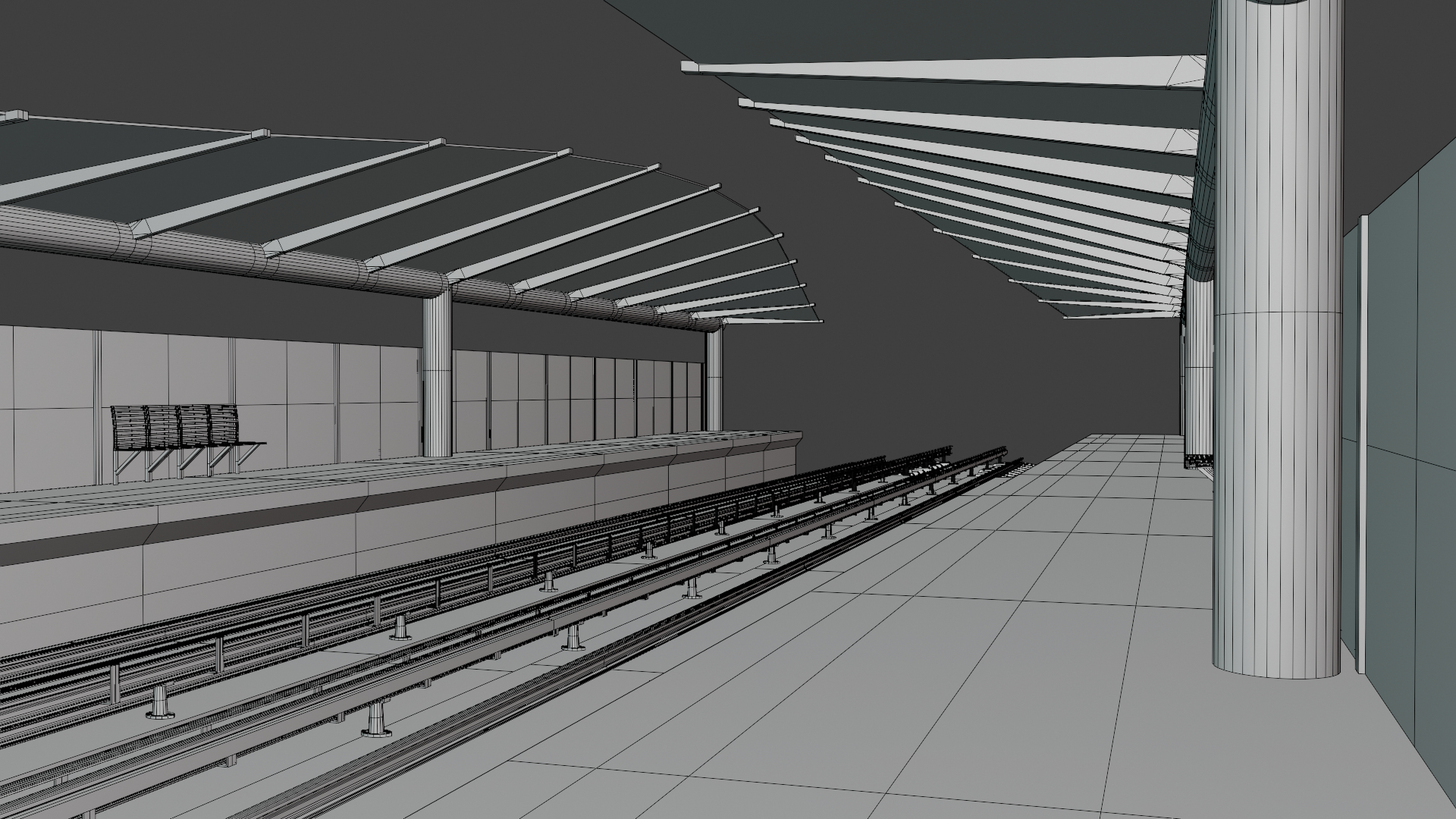 3D Railway station concept model - TurboSquid 1806700