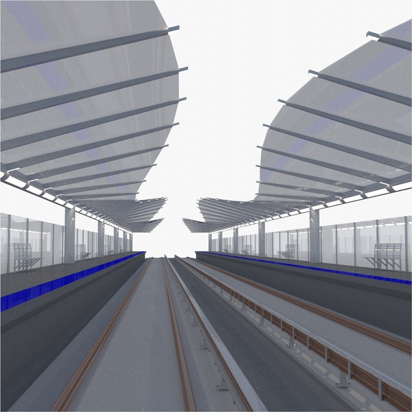 3D Railway station concept model - TurboSquid 1806700