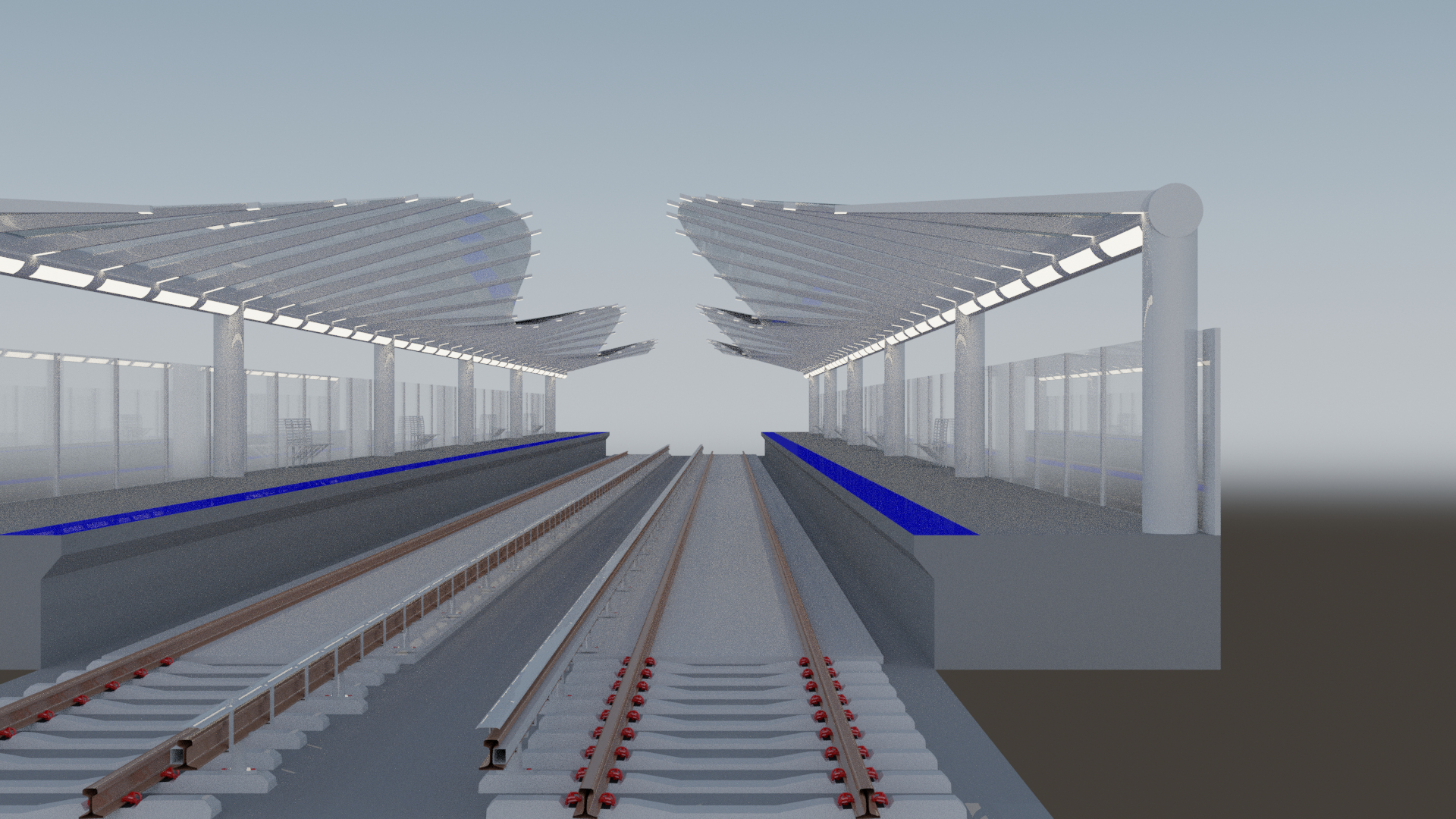 3D Railway station concept model - TurboSquid 1806700