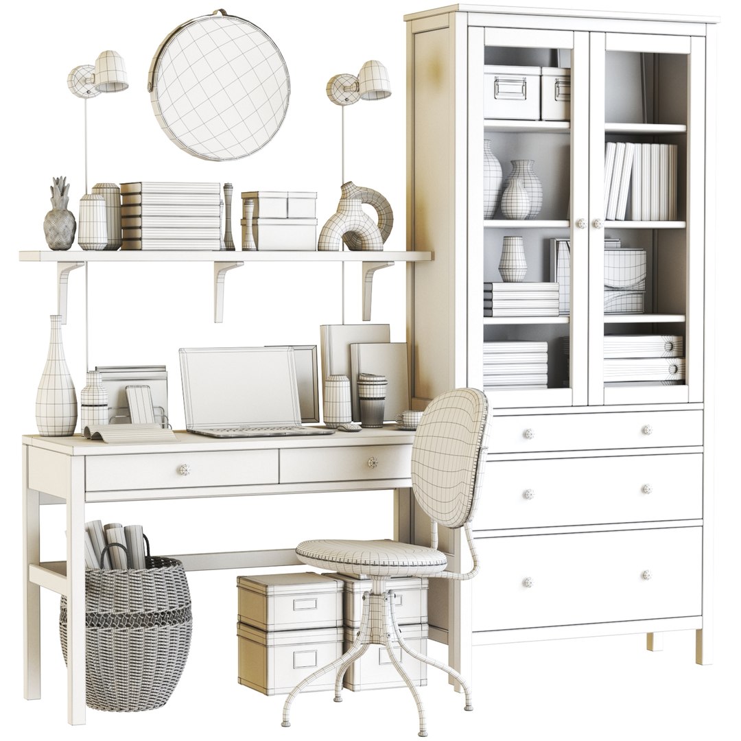 3D IKEA Office Workplace 103 Model - TurboSquid 1845358