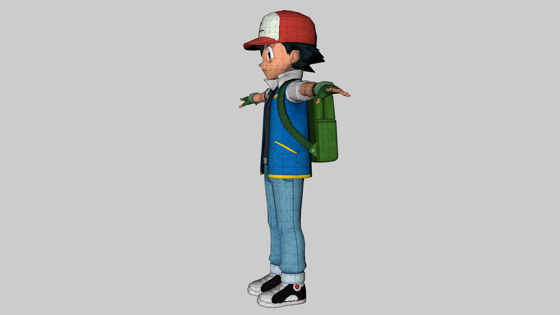 Ash Ketchum Satoshi Main 3D - TurboSquid 1599351