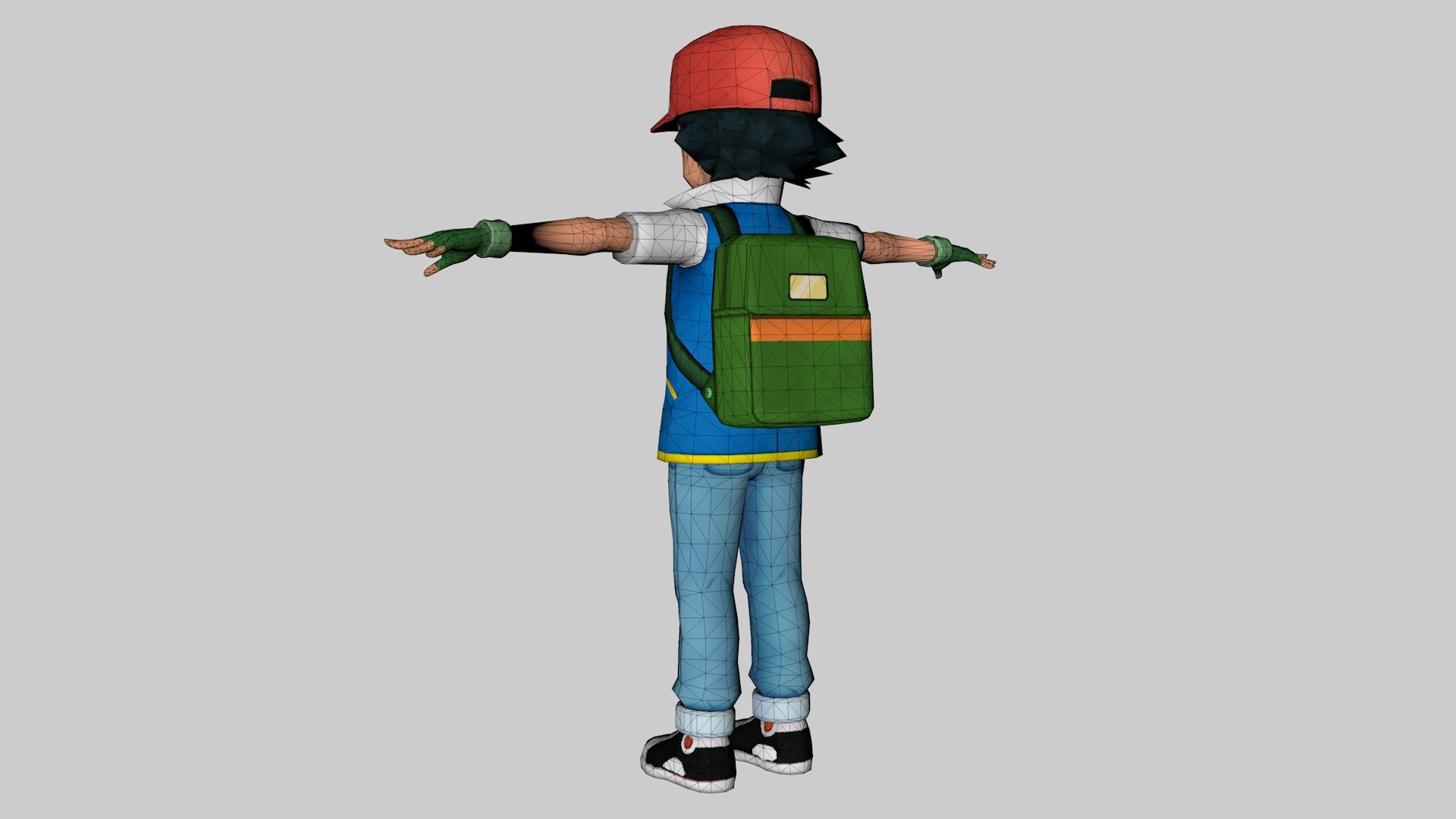 Ash Ketchum Satoshi Main 3D - TurboSquid 1599351