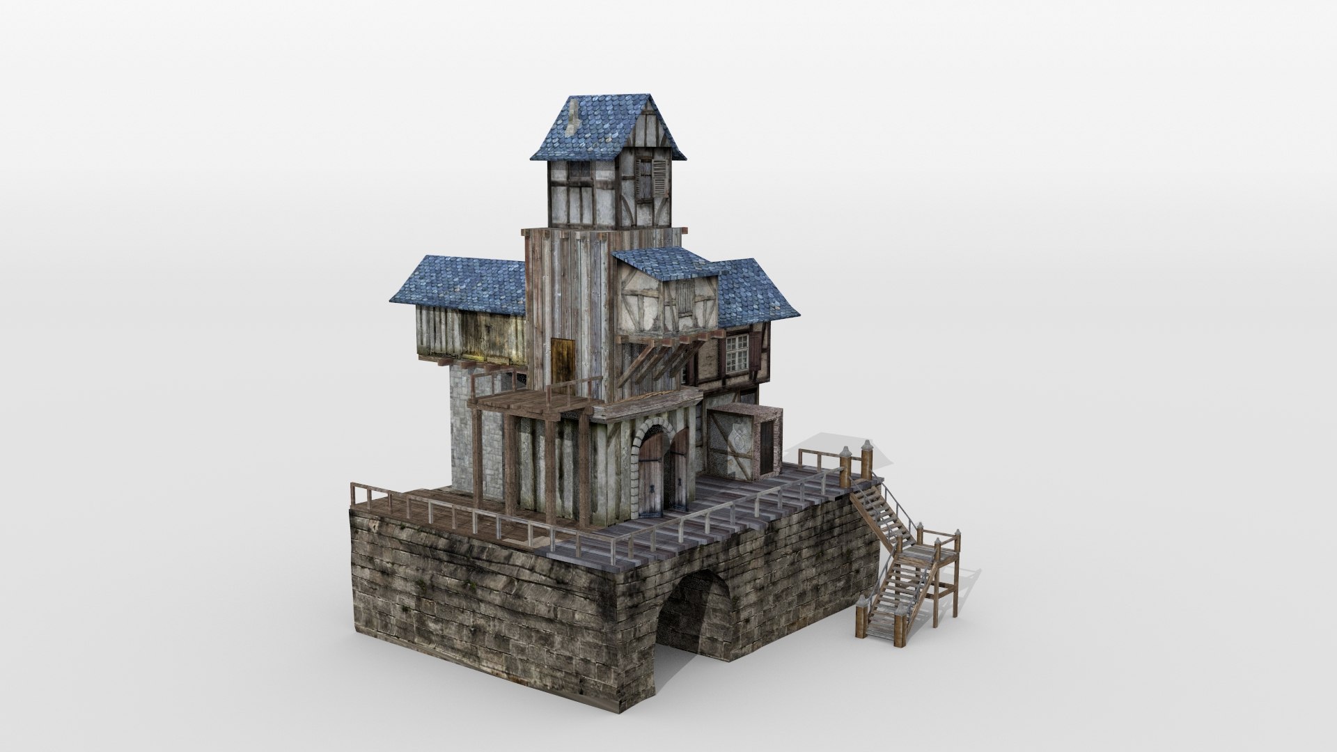 Fantasy building 3D - TurboSquid 1368806