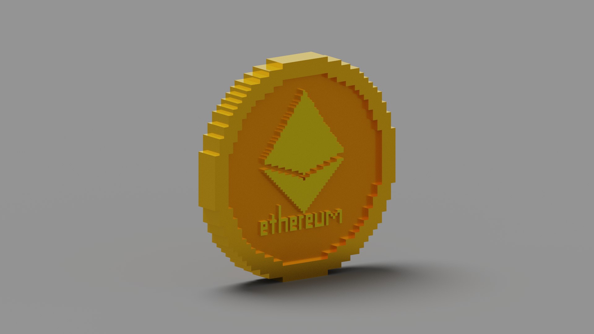 3D Ethereum Coin Model - TurboSquid 1854404