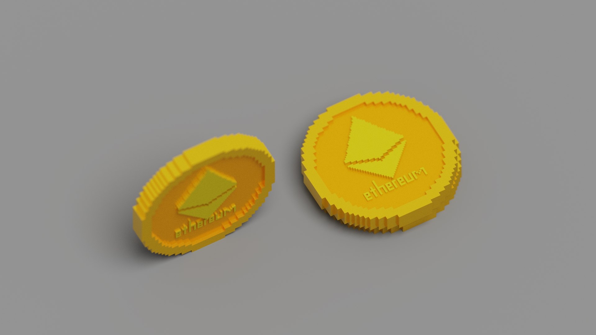 3D Ethereum Coin Model - TurboSquid 1854404