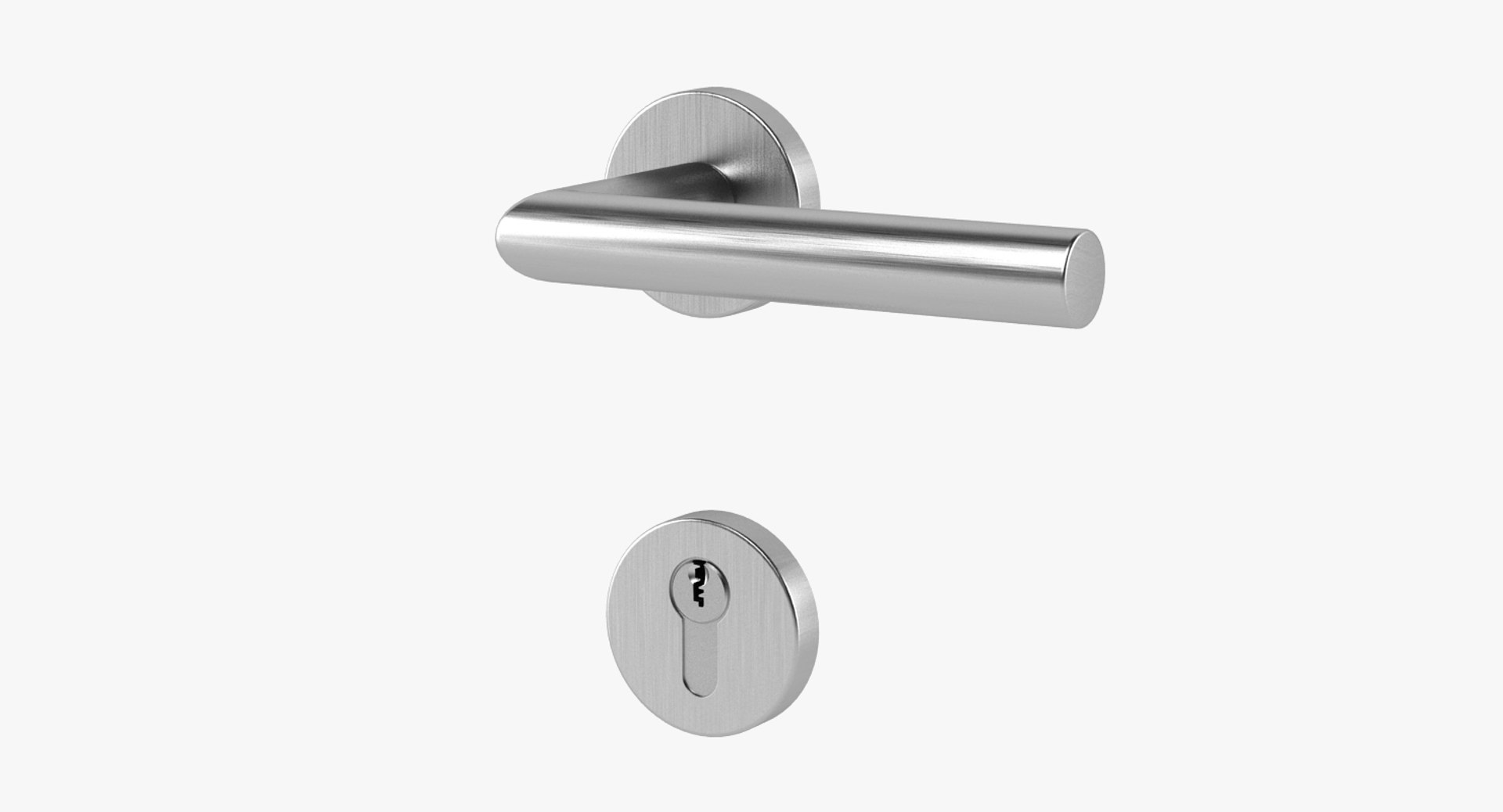 3d Model Door Handle Lock