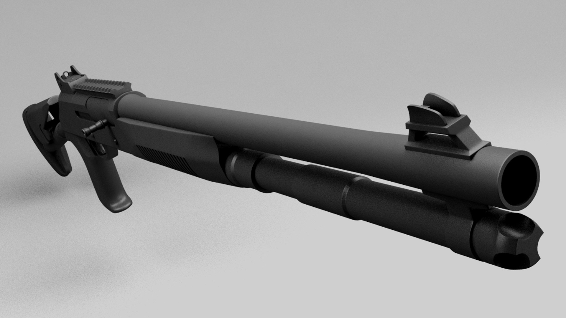 3d Highpoly Benelli M4 Super Model